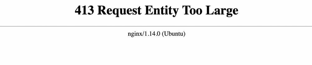 413 Request Entity Too Large in Nginx Ubuntu Server [Solved] - Santosh Maharjan